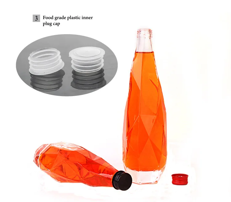 Luxurious Diamond Shape Alcohol Bottles - 350ml, 500ml, 750ml