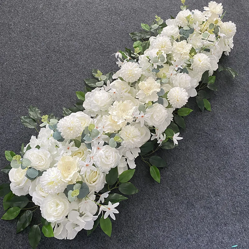 New Wedding Flower Row Wedding Stage Background Wall Decoration Hanging ...