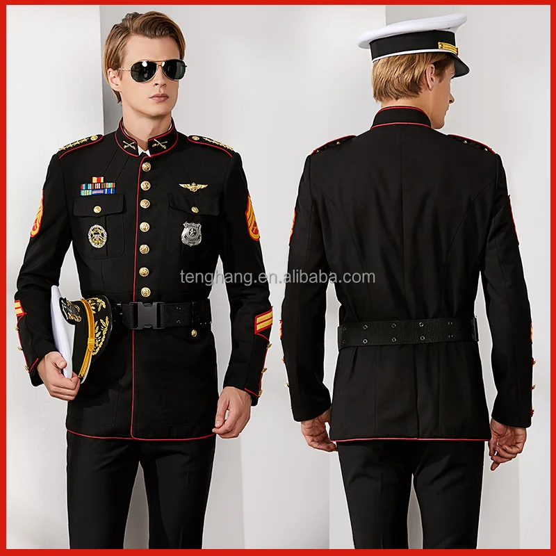 US Stand Collar Captain Uniform for Officer Merchant Officer Uniform