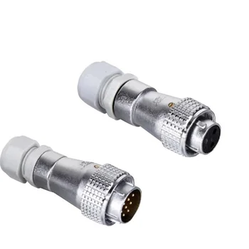 Aviation Plug Connector Threaded Coupling Connector Pls16 P16 2 Pin ...