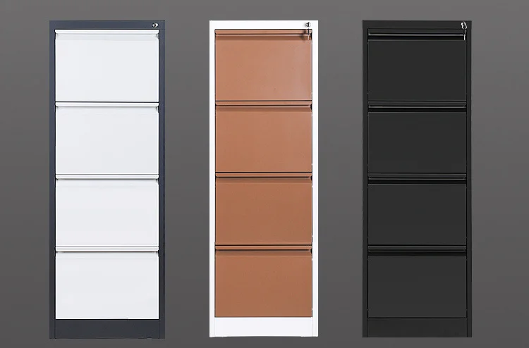 Modern Design Office Furniture 3 Drawer Vertical Metal Drawers Cabinet ...