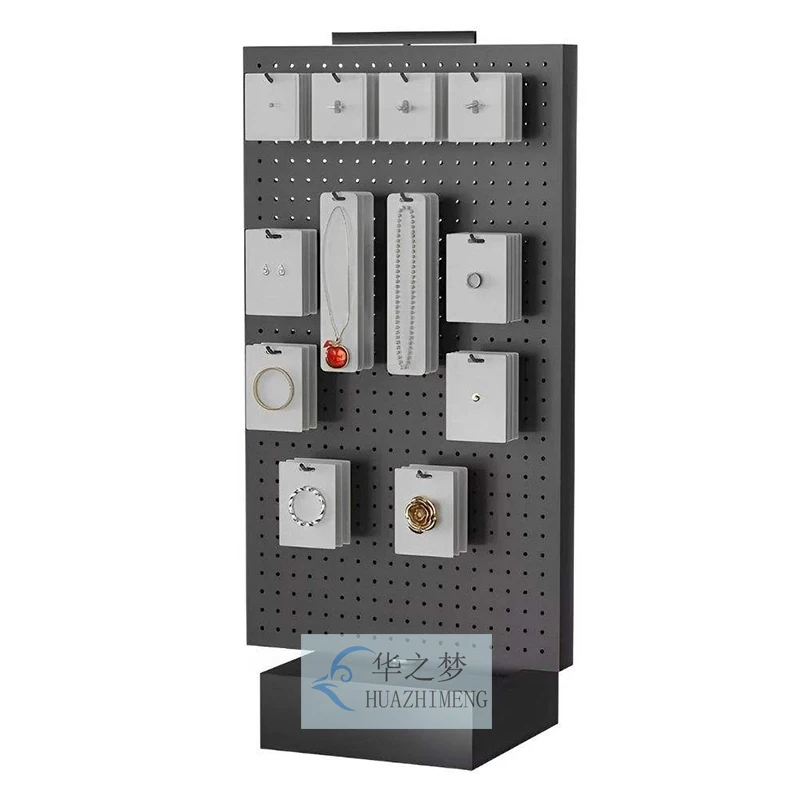 Rotating Supermarket Jewelry Keychain Pegboard Display Rack Cell Phone ...