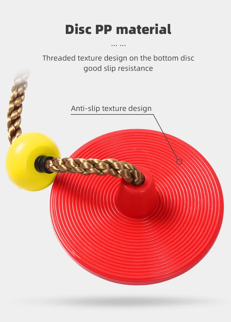 Outdoor Kid Climb Disk Kids Climbing Round Disc Rope Swing