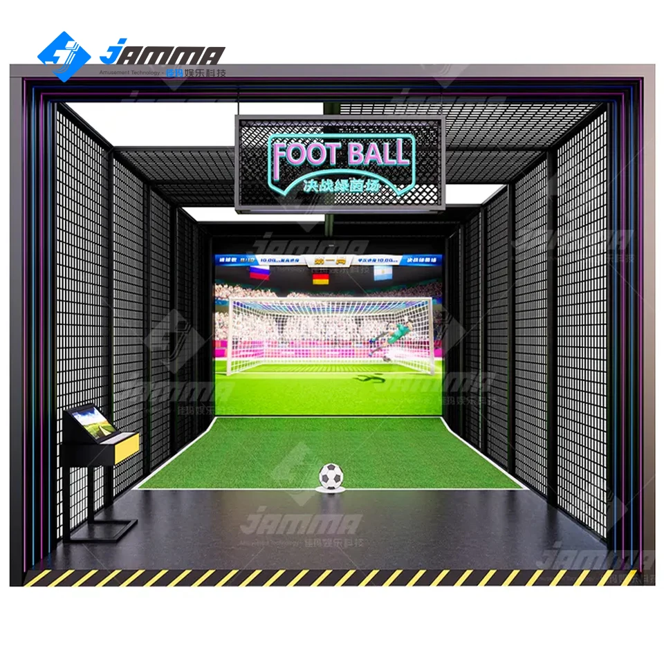 Indoor AR interactive football sport games simulator kids indoor football games for amusement park rides