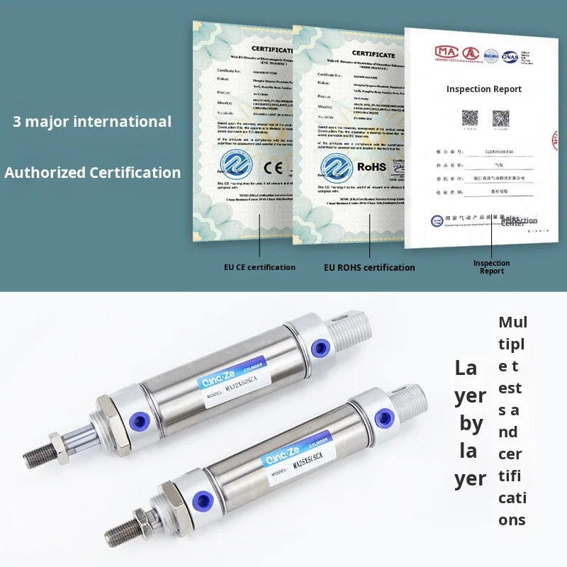 Stainless Steel Mini Small Cylinder Pneumatic Nonstandard Pneumatic ...