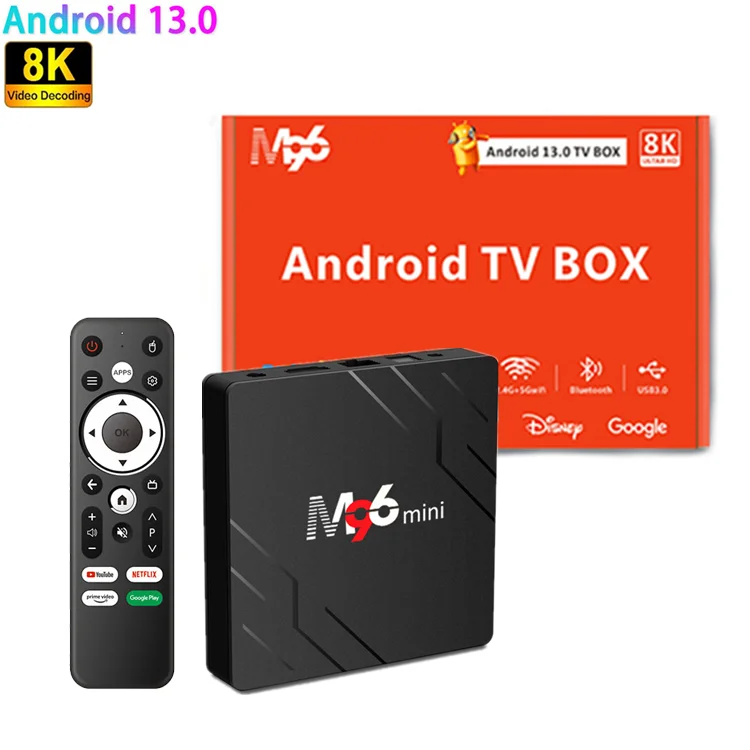 Tripsky M96mini Smart Tv Box Bt5.0 Wifi6 16g 32g 64g 128g Dual Wifi 8k ...