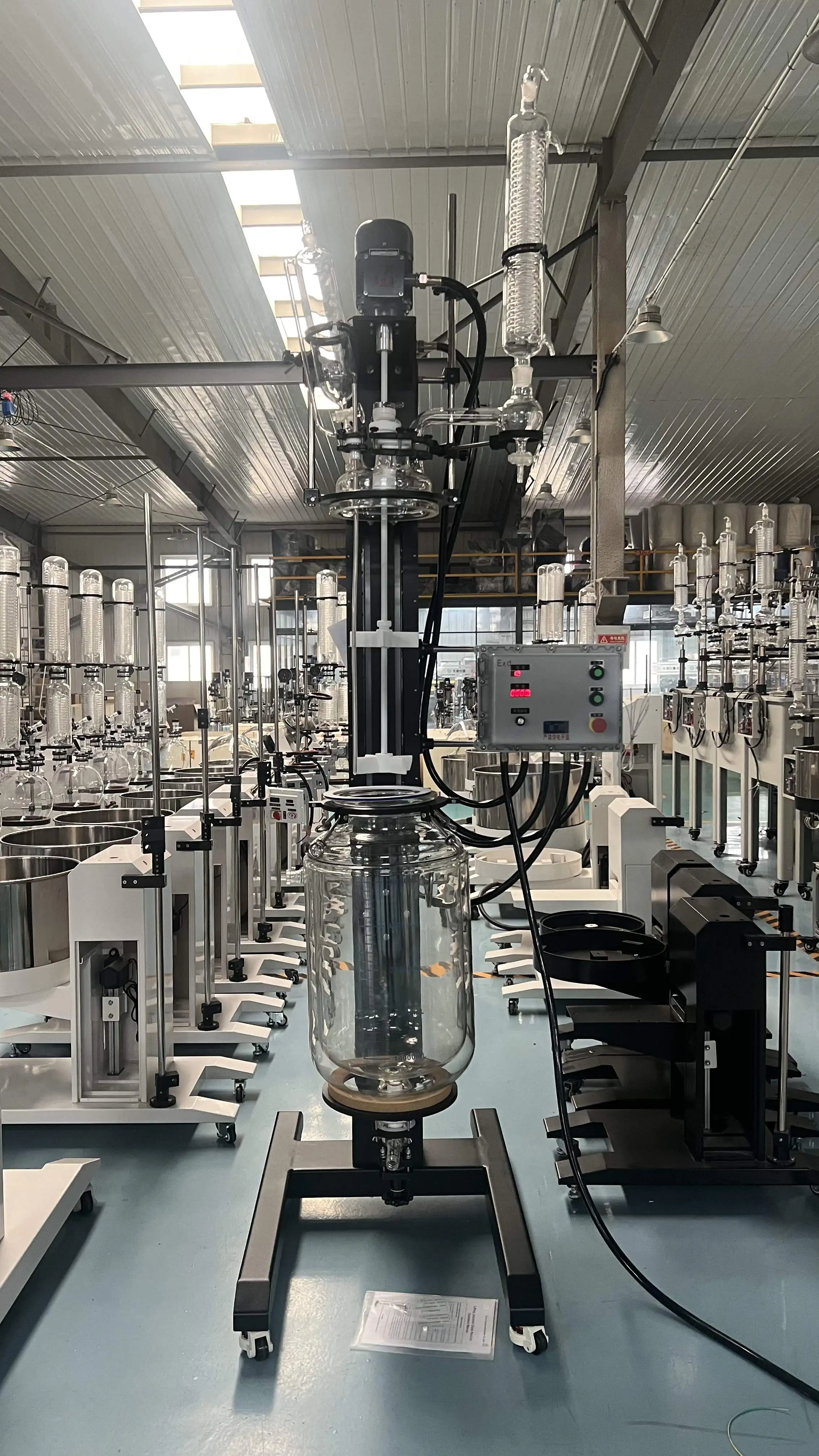 200L Automatic Jacketed Glass Reactor | 20L Precision Lab Reaction ...