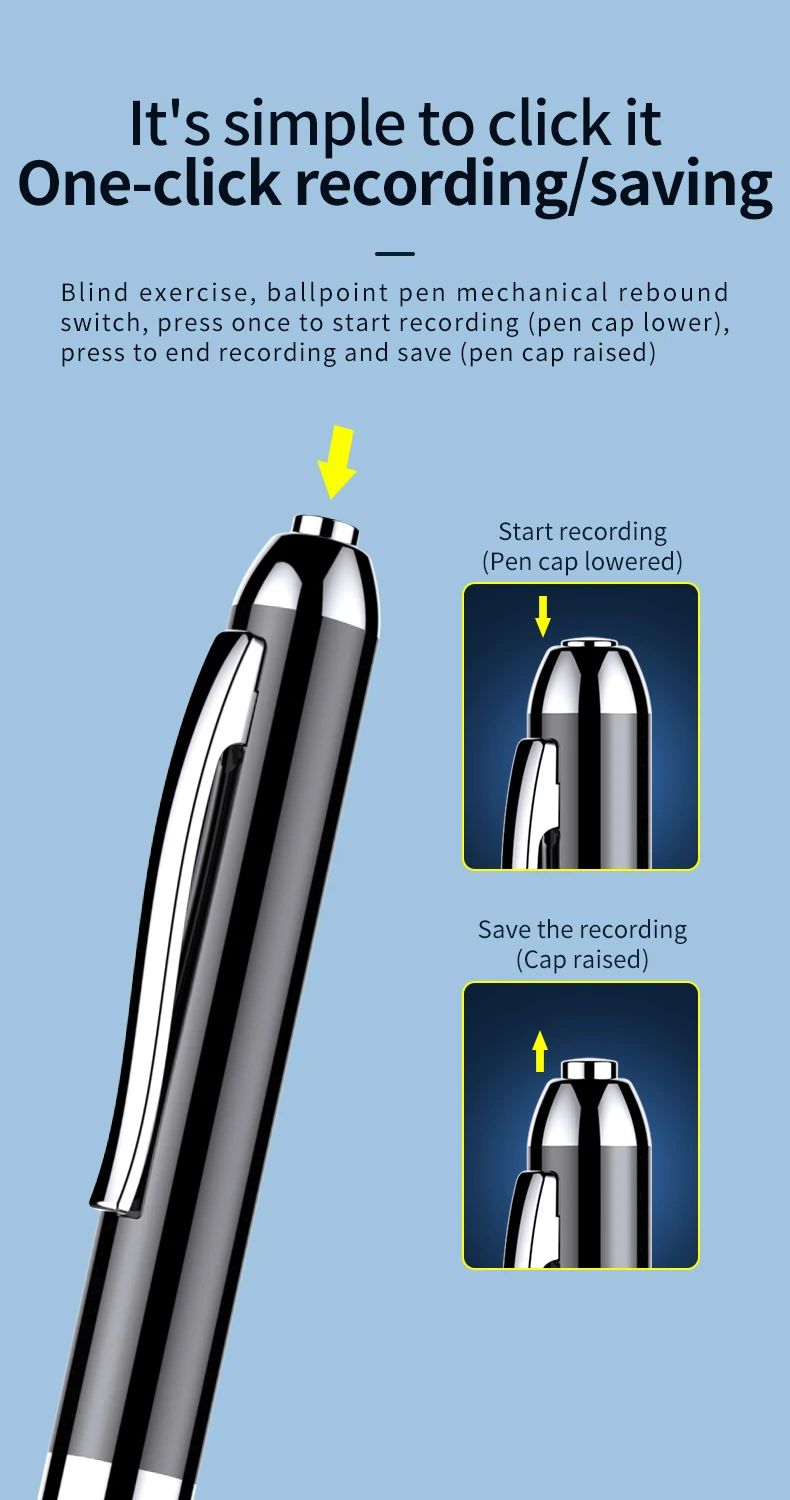 Up-to-date Professional Recording Pen Portable Mini Voice Recorder ...