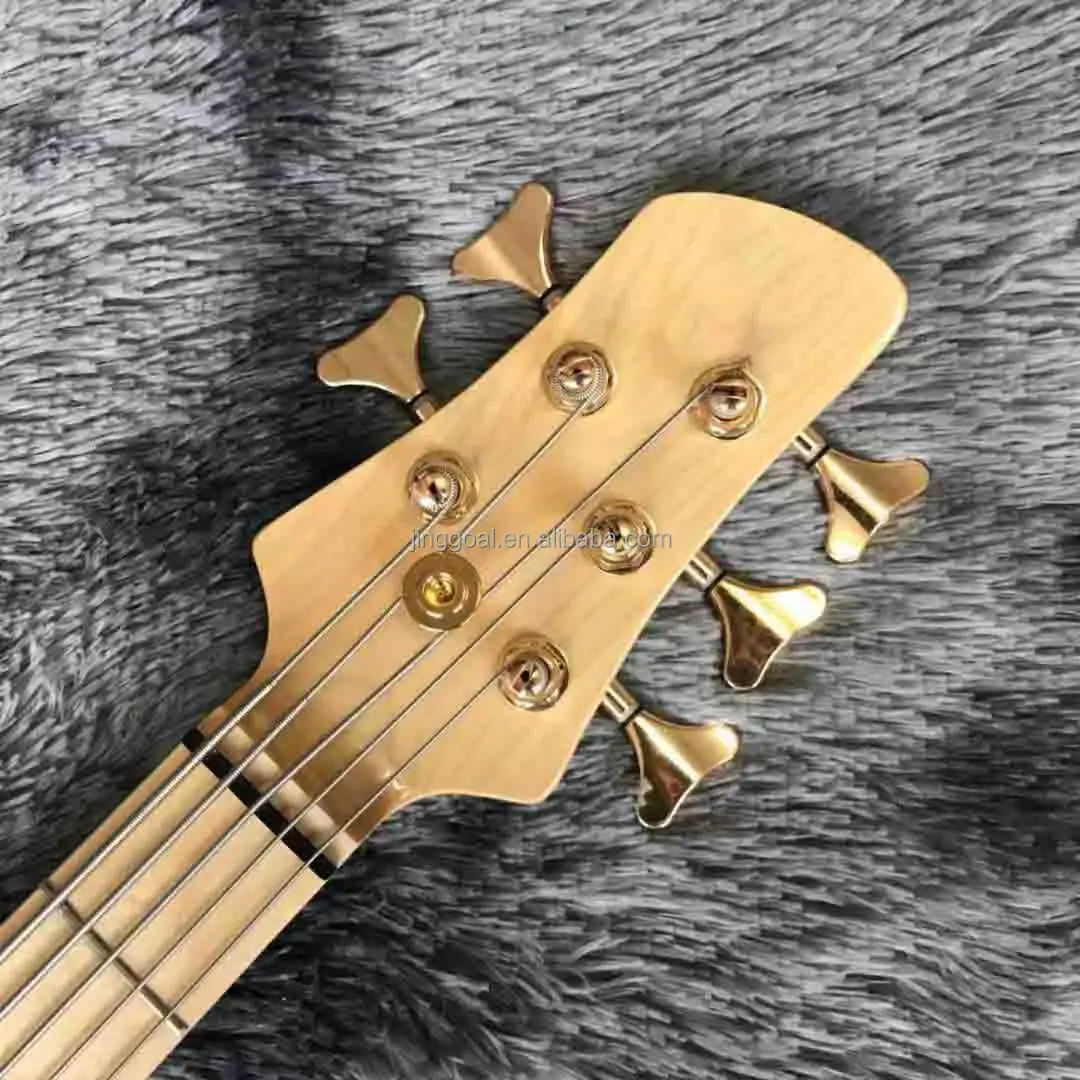 Custom Grand Bass 5 Strings - Active Pickups & Natural Finish