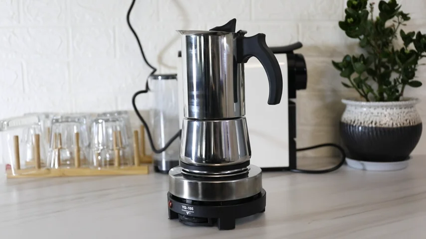 Portable Modern Stainless Steel Stovetop Espresso Maker Italian Coffee ...