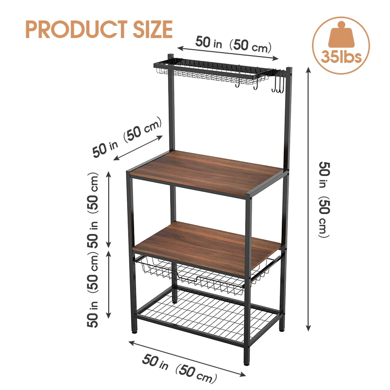 WIREKING New Bakers Rack - Organize Your Kitchen Efficiently