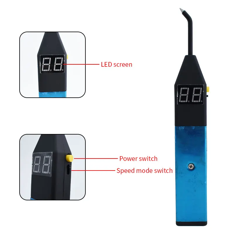 Dental Endodontic Vitality Pulp Tester Mode High-Mid-Low Speed Tooth ...
