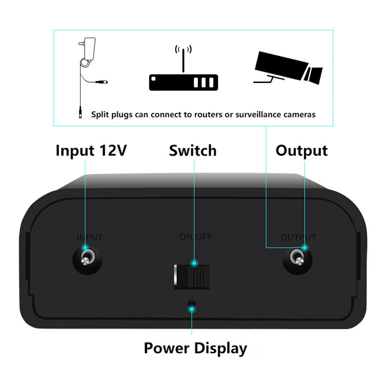 YaDan FA3 Mini UPS 12V3A Quick Release 10500mAh Uninterruptible Power ...