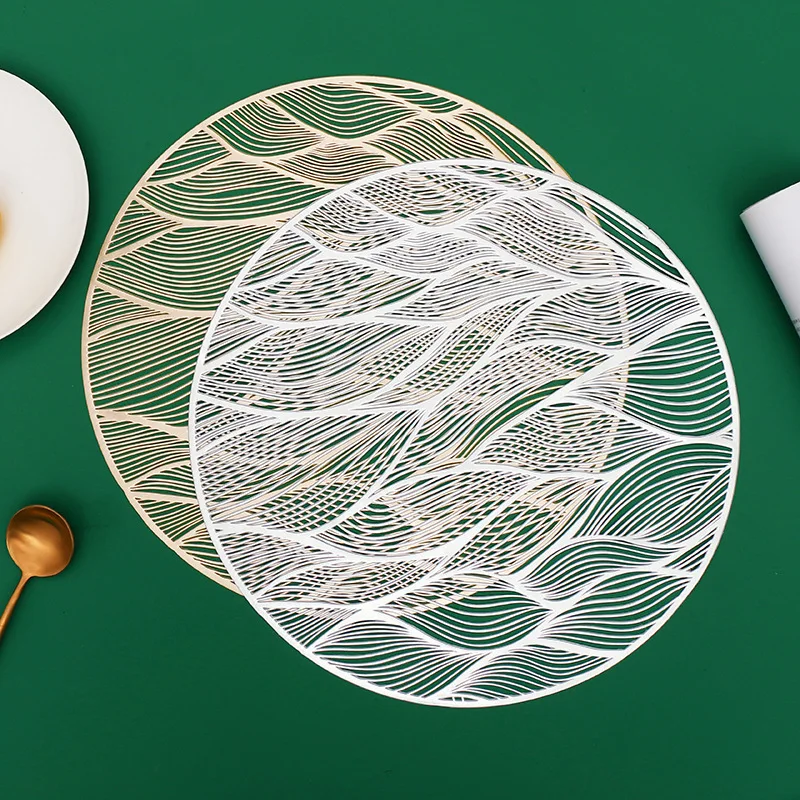 Customized Washable Clear Printed Round Dinning Table Mat Anti-skid And ...