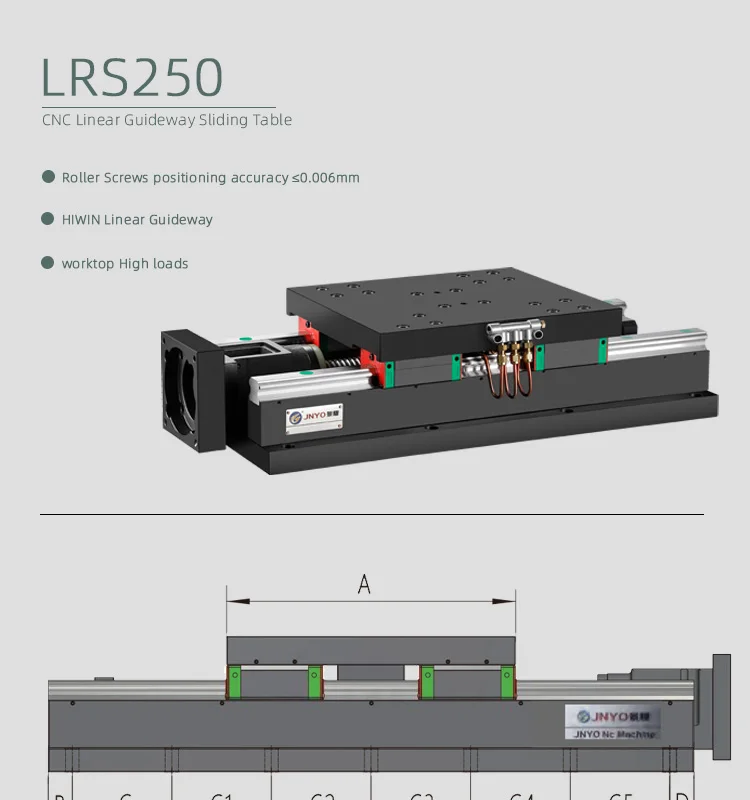 LRS250 JNYO Linear Slide Table Linear Motion Guideways With Dia 32mm ...