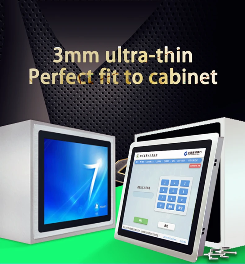 Wall Mount Embedded Usb Infrared Capacitive Touch Monitor 22 Inch Tft ...