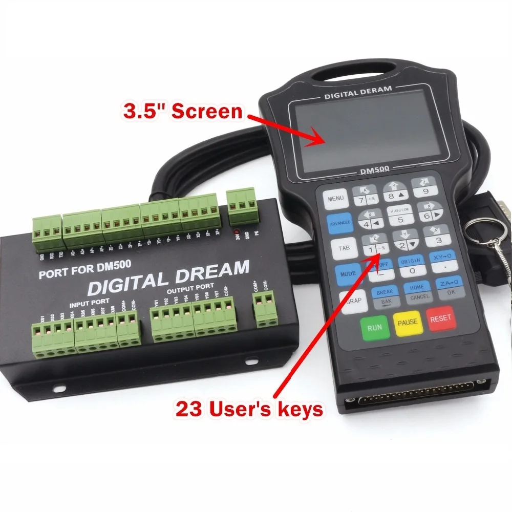 Digital Dream Cnc Handheld Controller 3 Axis 500khz Cnc Pendant Motion Controller For 3axis Cnc ...