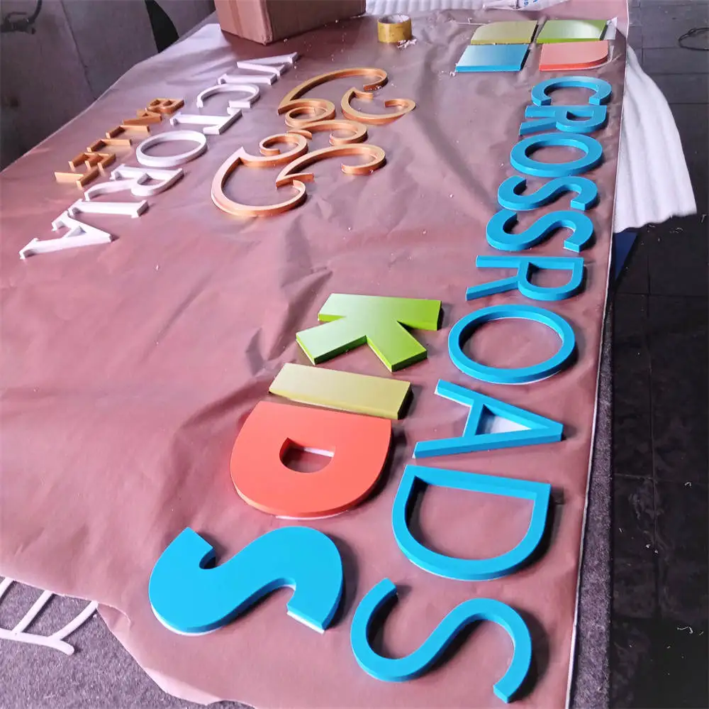Custom Logo Shop Sign Flat Cut 3d Acrylic Letters Sign For Outdoor ...