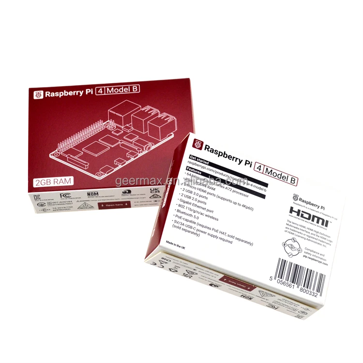 Raspberry Pi 4 Model B 1G 2G 4G 8G RAM Board Rraspberry Pi Compute ...