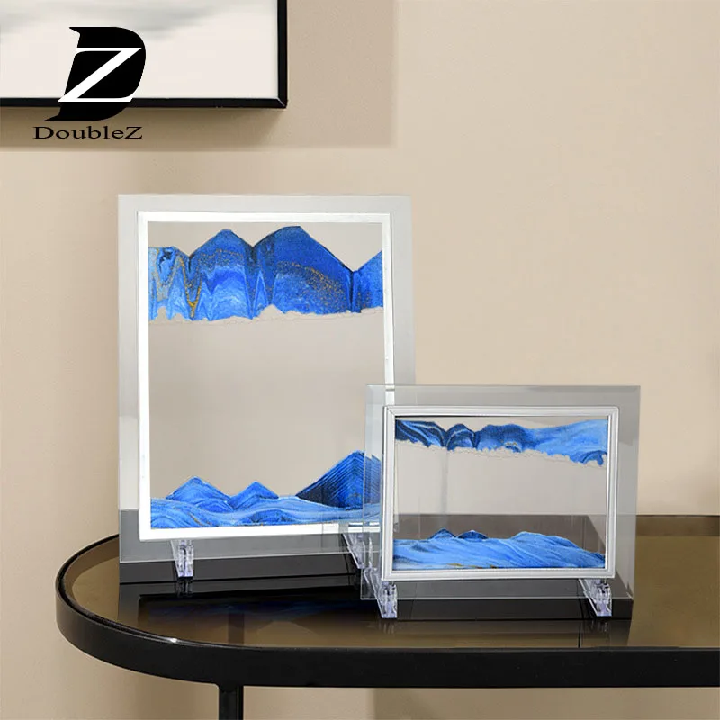 3d Hourglass Sandscape Flowing Sand Display For Home Office Decor - Buy ...