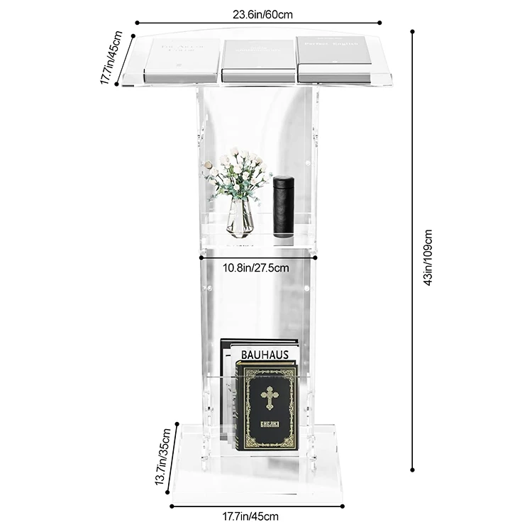 Acrylic Podium Stand Pulpits For Churches Lecterns Podiums Floor ...