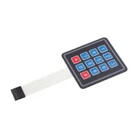 4x3 Flexible Membrane Switch Matrix Keypad with Tactile Rubber Silicone ...