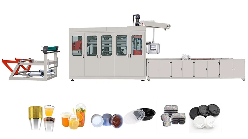 Fully Automatic Food Tea Plastic Juice Cup Machine Production Line ...