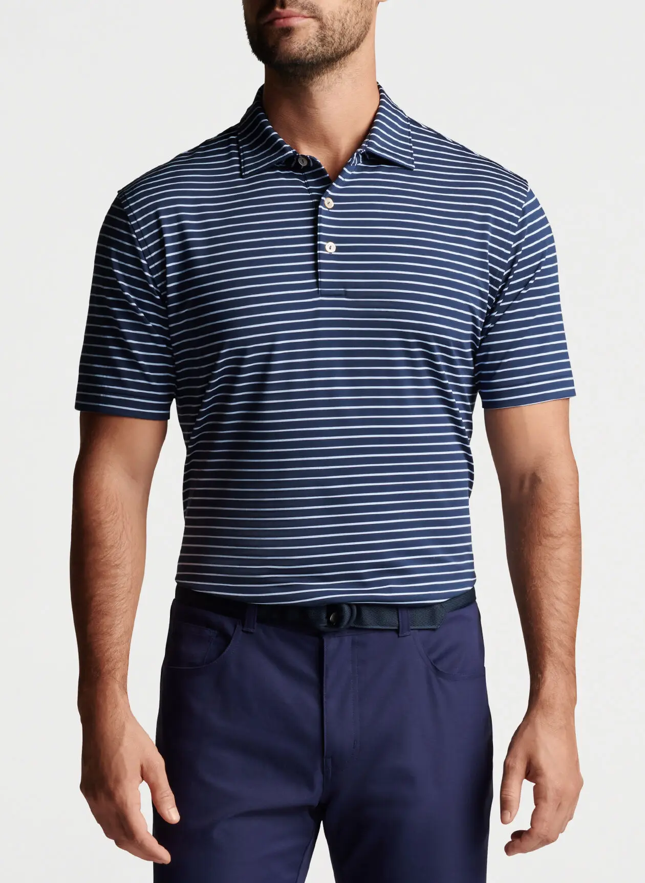 Custom 92 Polyester 8 Spandex Polo Shirts for Men