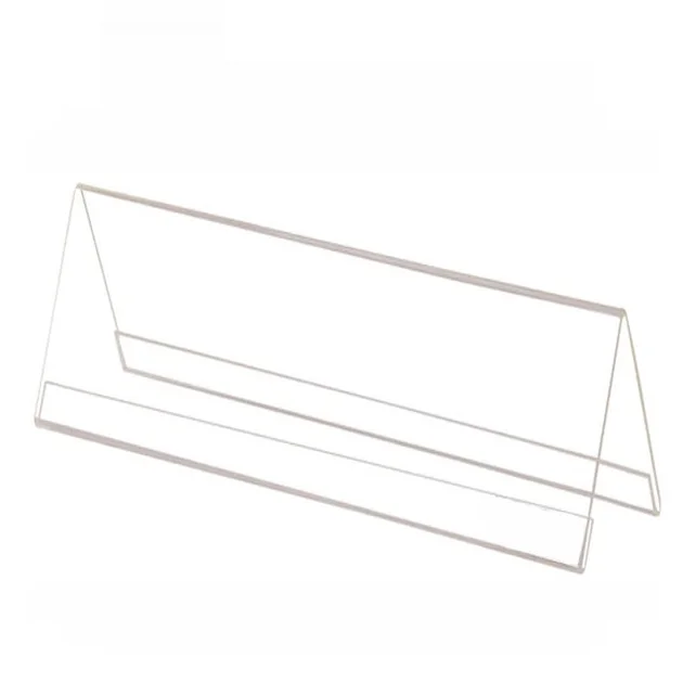 High Quality A4 A5 A6 Clear Transparent Clear Acrylic V Shape Table ...