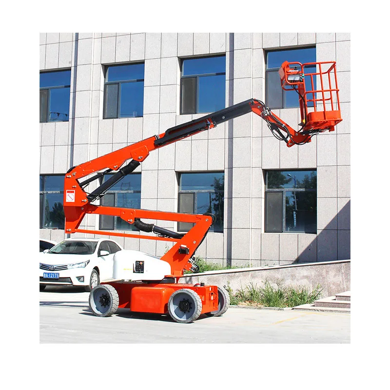 towable articulating boom lift aerial work lift platform with large ...