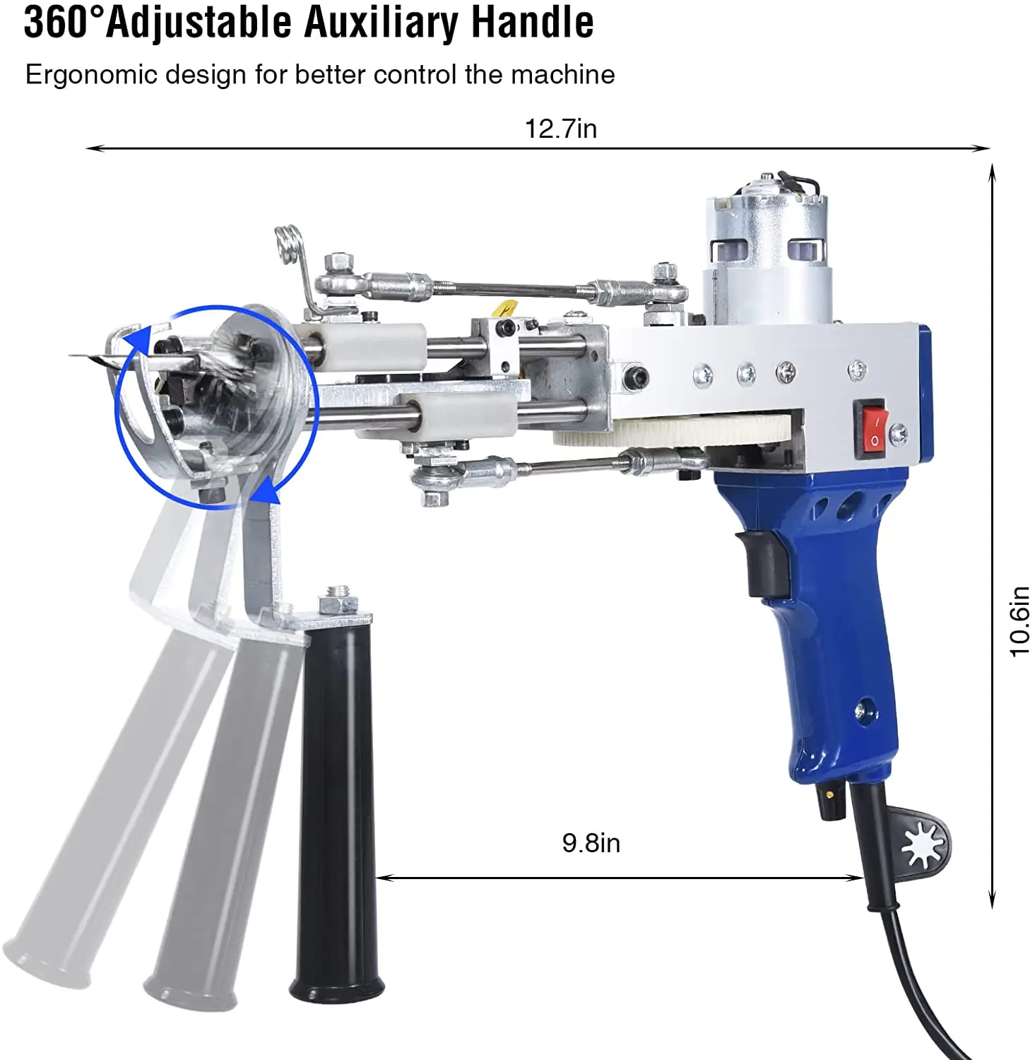 New Design Tufting Gun for Loop & Cut Pile - High Speed, Low ...