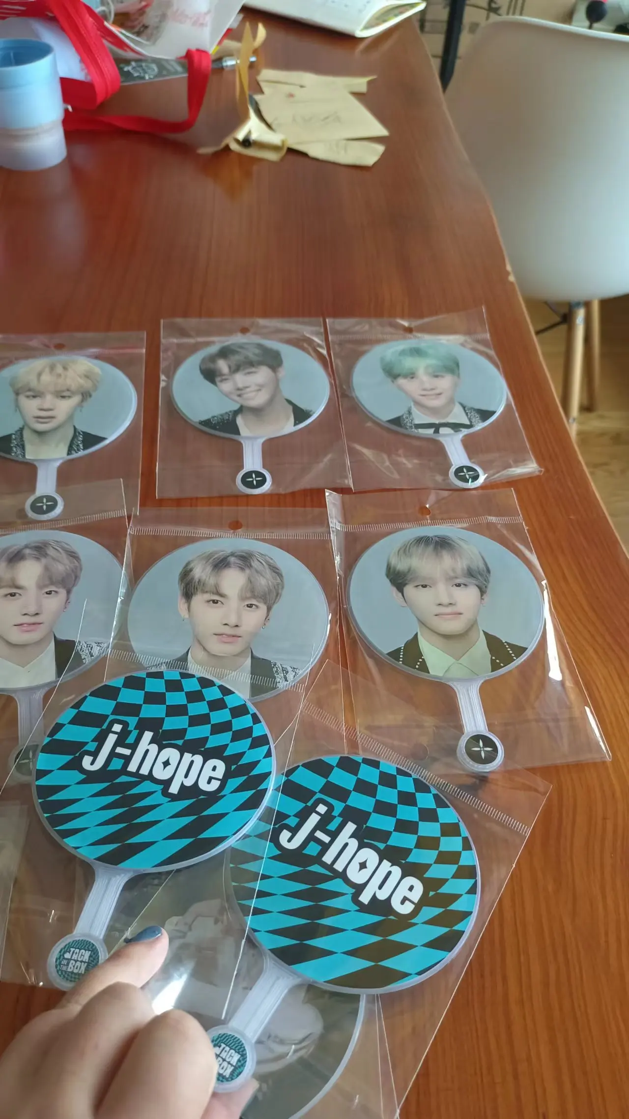 Custom New Plastic Transparent Kpop Mini Fans - Cute Hand Fans