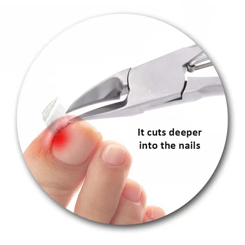 Pedicure Tool - Sharp Curved Blade Nail Trimmer for Ingrown Toenails