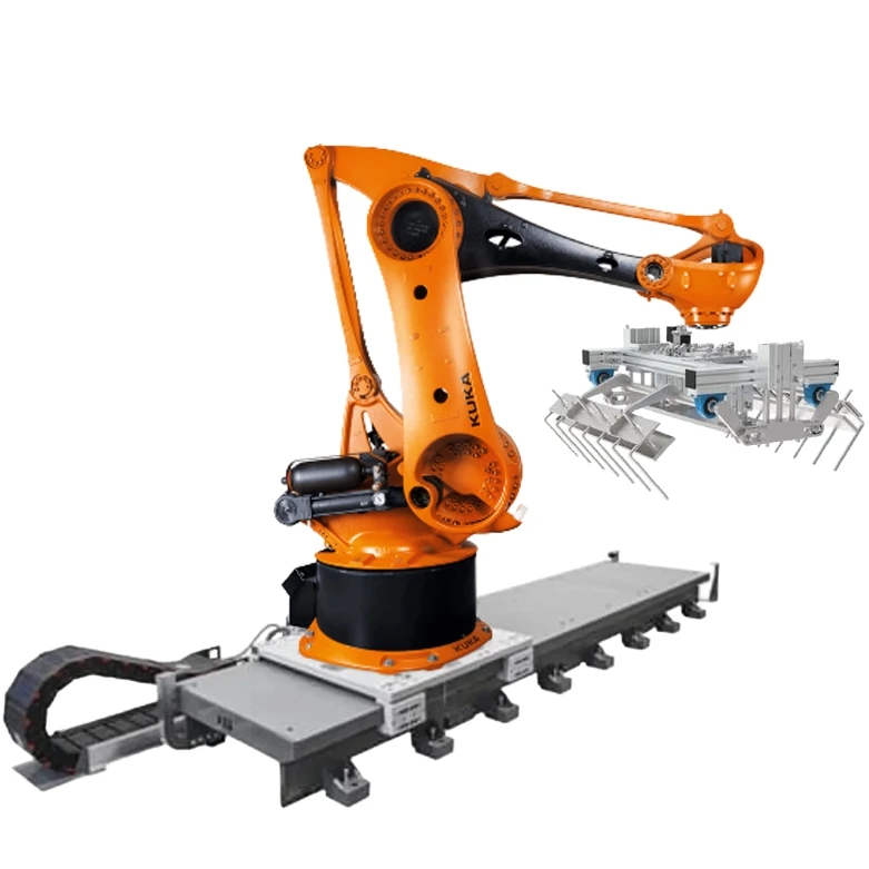 Six Axis Palletizing Robot Kuka Kr 150 R2700-2,With Schunk Fixture And ...