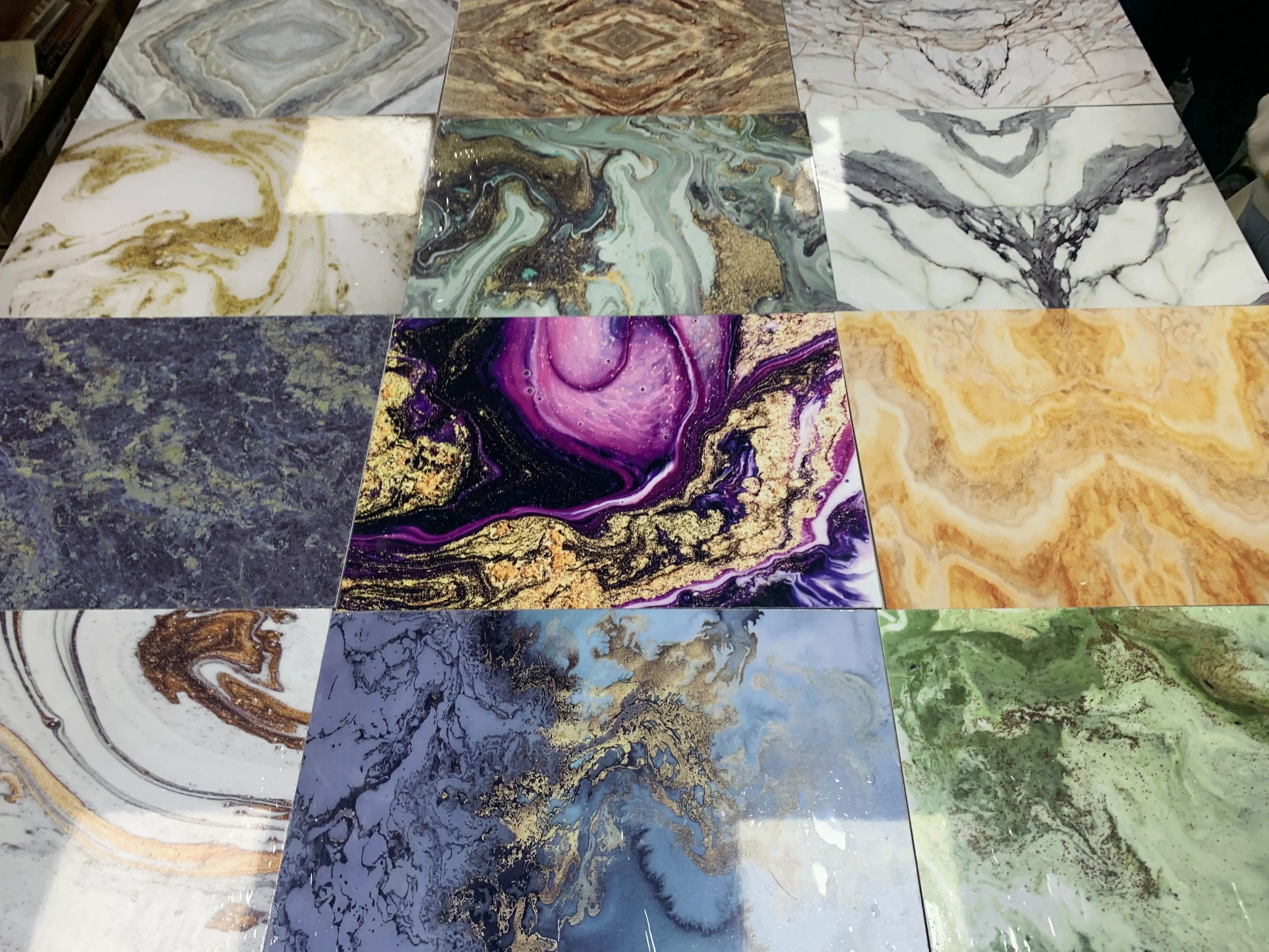 1220*2440mm Pvc Waterproof Marble Sheet Pvc Uv Marble Sheet Wall Panel ...