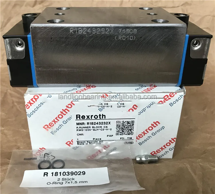 Original Rexroth Roller Block Mnr: R182433110 Linear Guideway Rexroth ...