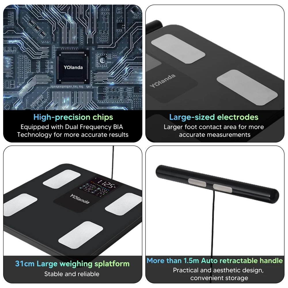 2025 Hot Selling Professional 8 Electrode Digital BMI Monitor Smart ...