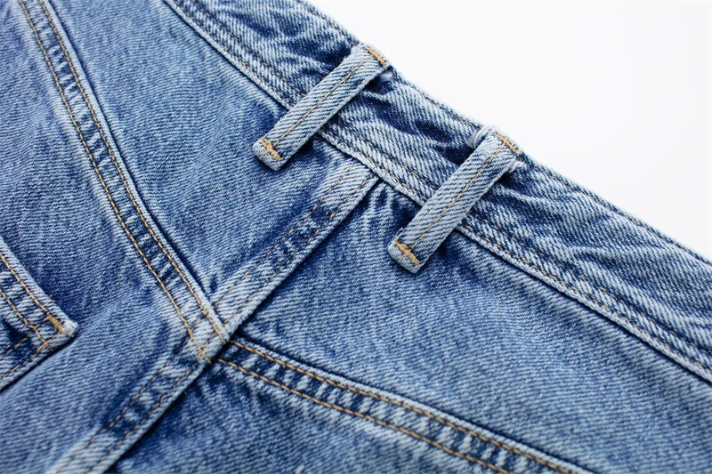 Kar&ot Za Women's Spring New High-waist Denim Mid-length Skirt Washed ...