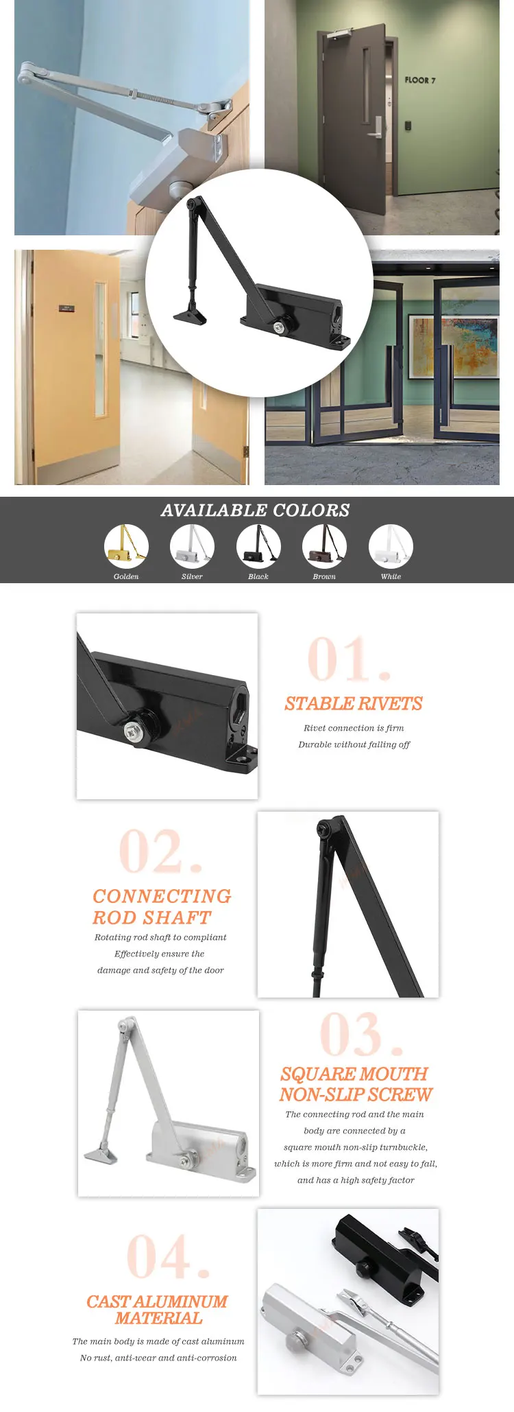 180 Degree Wooden Door Fire Door - Heavy Duty & Concealed