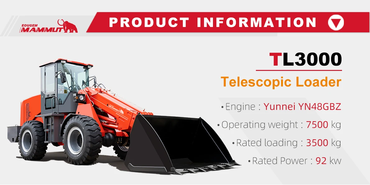 Telescopic Loader TL3000 3ton .TL3500 3.5ton Reliable Producer ...