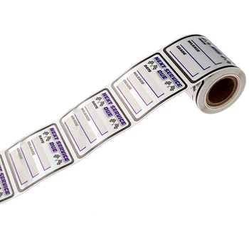 Custom Waterproof Vinyl Car Service Reminder Stickers Car Oil Change ...