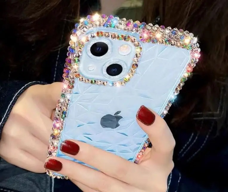 Luxury Bling Rhinestone Soft Case For Iphone 15 14 13 12 11 Pro Max X ...