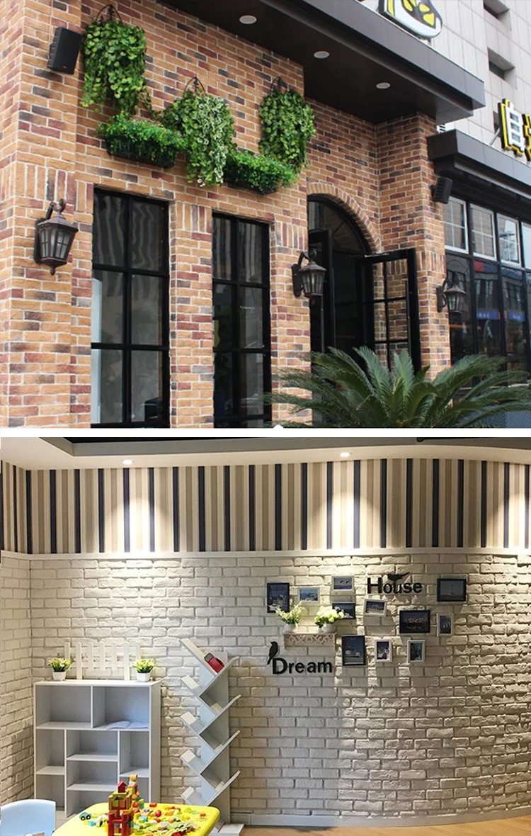 Custom Exterior Red Brick Wall Cladding Artificial Stone Panels Looking ...