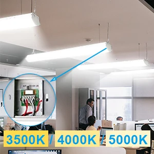 5000K CCT LED Suspended Linear Channel Strip Light Linkable Dimmable ...