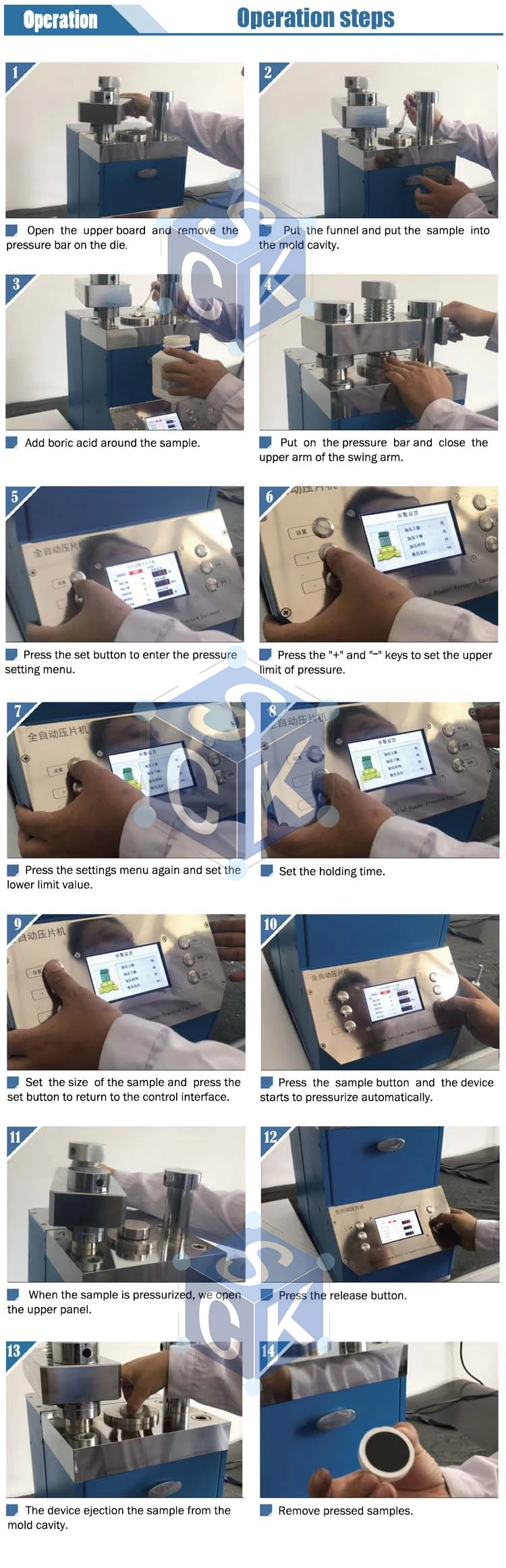 Lab 60t Automatic Cip (cold Isostatic Press) Pressing Machine (60x150mm ...