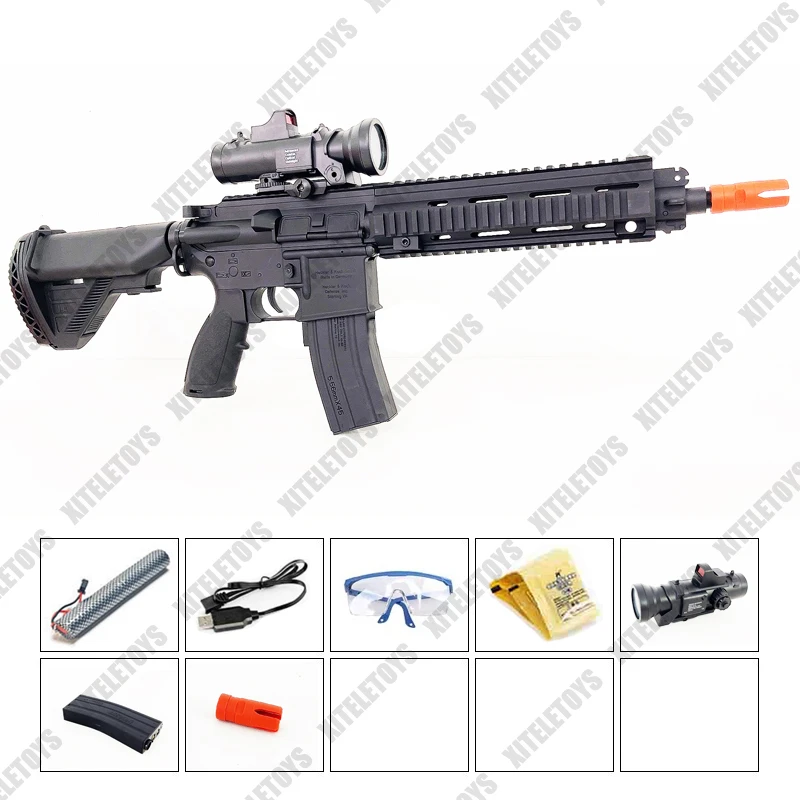 Jingming M4 Assault Rifle Nylon Hk416 Electric Splatter Gel Ball ...