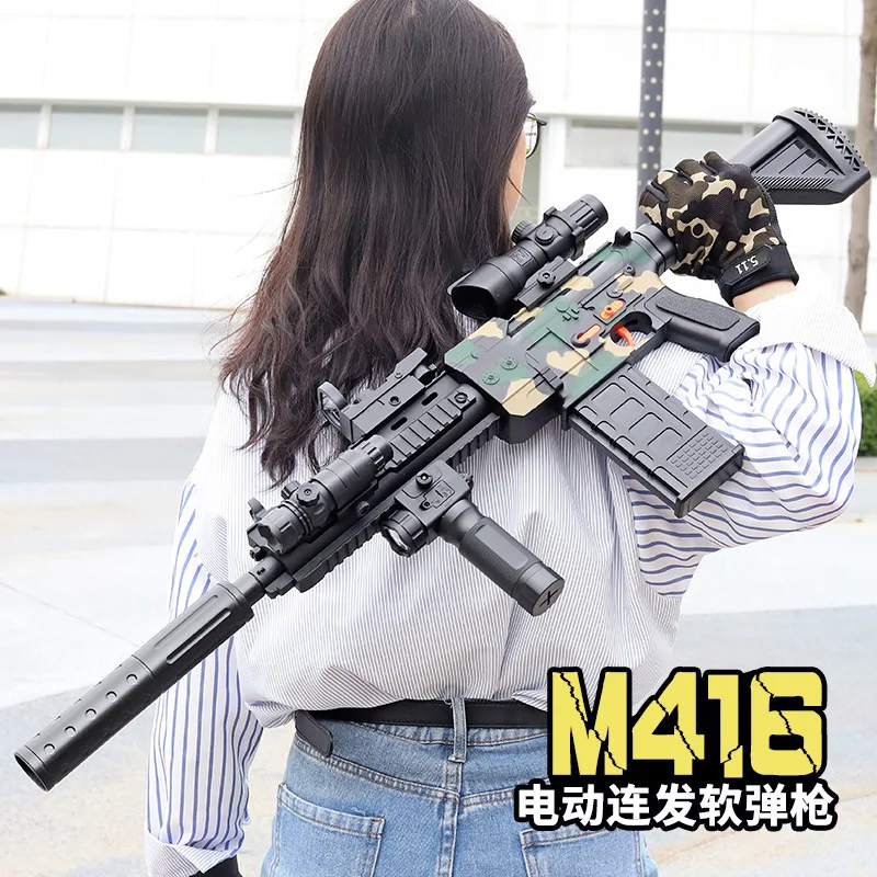Hot Saling M416 Electric Serial Gun Game Eva Soft Bullet Electric Gun Outdoor Interactive Soft ...