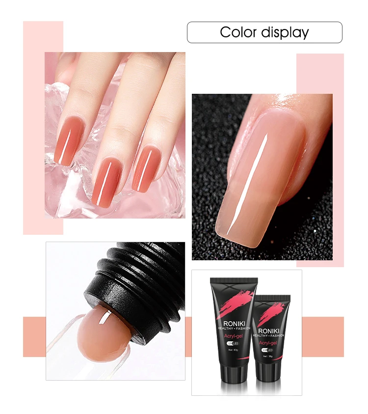 Wholesale 36 Color Glitter Acrygel Poligel OEM Private Label UV Nail ...