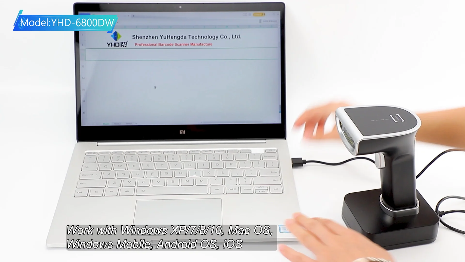 Cmos Qr Code Reader Bar Support 1d 2d Codes 2d 2.4g Wireless Barcode ...