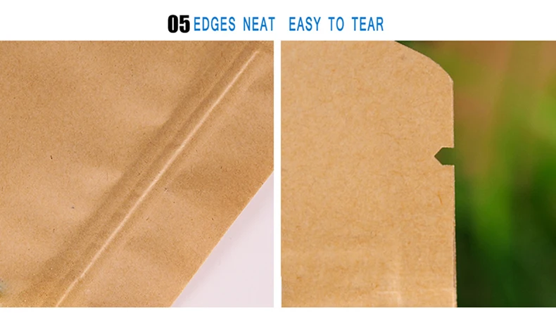 Frosted Kraft Paper Bag Stand up Zipper Bag Kraft Paper Pouch With ...